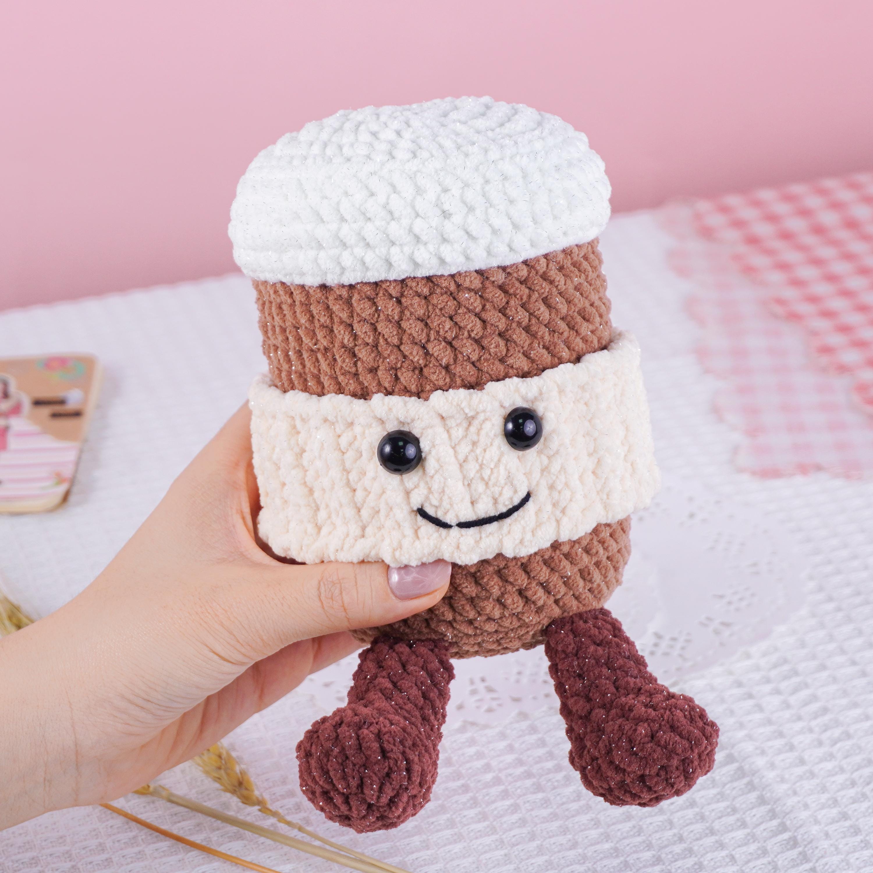 Coffee Cup Crochet Pattern, Amigurumi Drink Pattern, Kawaii Plushie Cup ...