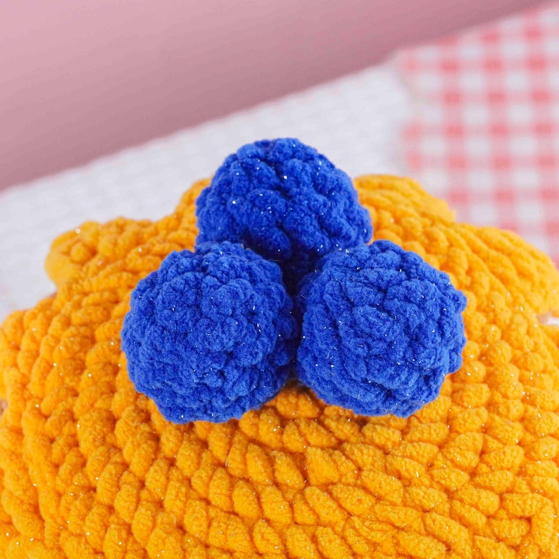 Pancake Stack Plush Crochet Pattern, Breakfast Amigurumi Pattern, Cute ...