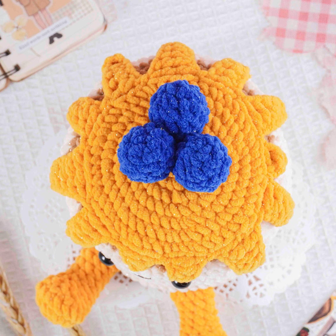 Pancake Stack Plush Crochet Pattern, Breakfast Amigurumi Pattern, Cute ...