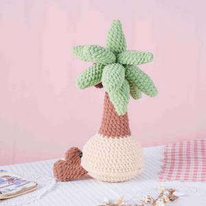Coconut Tree Crochet Pattern, Amigurumi Crochet Pattern, Tropical Beach ...