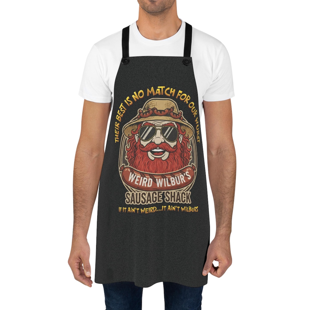 Weird Wilburs Sausage Shack Apron | Retro BBQ Grilling Chef Apron - Etsy