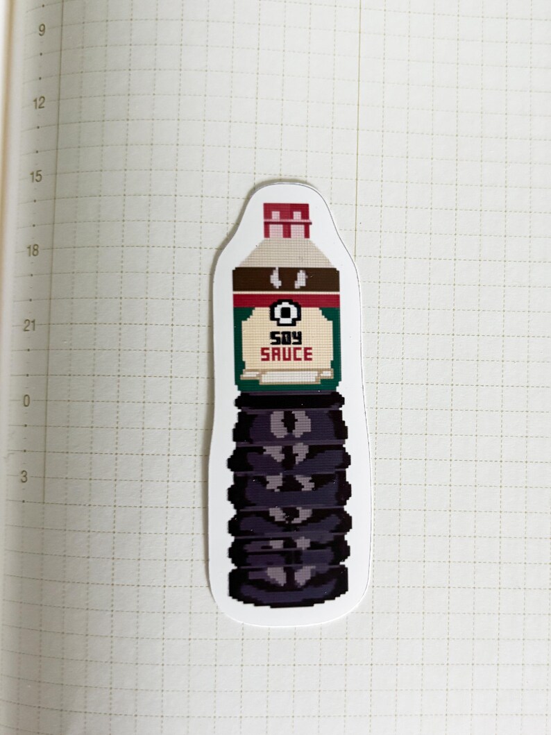 Pixel Soy Sauce Sticker | Vinyl Sticker, Matte, Laptop Stickers ...