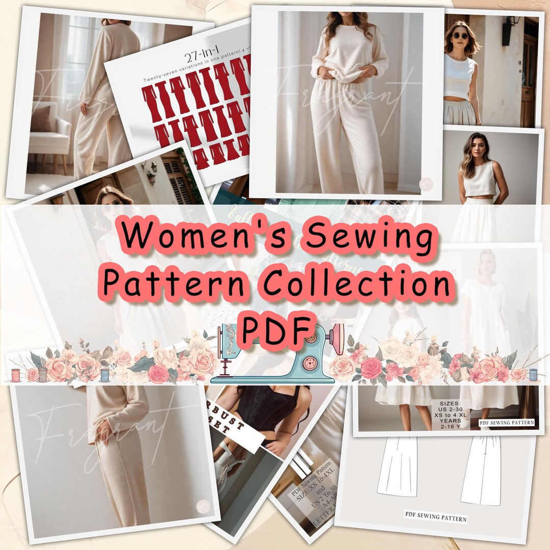 521+ Women Dress Pattern Pdf Pattern Women Easy Sewing Pattern Skirts ...