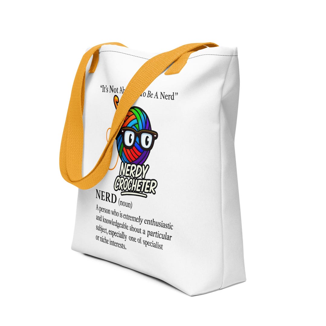 Nerdy Crocheter Merch - "nerdy Crocheter Definition" Tote Bag - Etsy