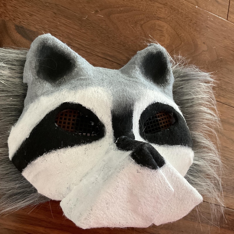 Therian Raccoon Mask - Etsy