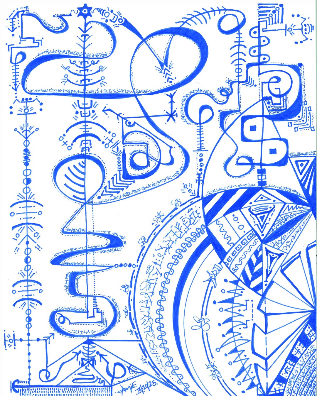 2025 – Hand-drawn Frequency Map (digital Download – 8x10 PDF) - Etsy