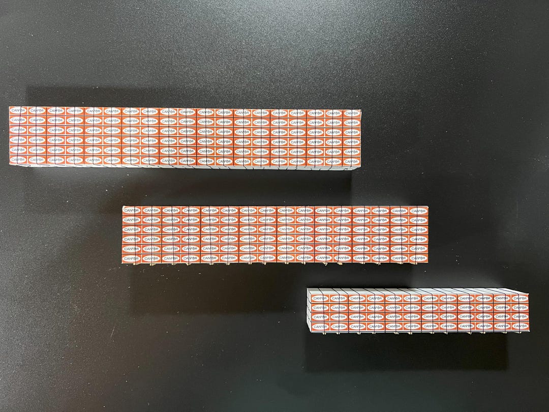 HO Scale Canfor Lumber Loads for Walthers Bulkhead and Centerbeam Flat ...