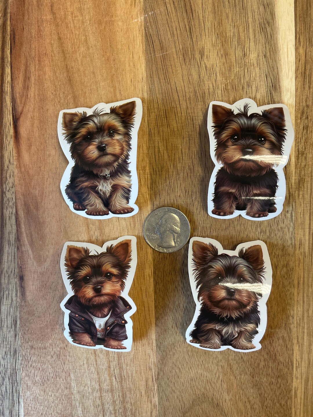 Yorkie Shepherd Sticker - Etsy
