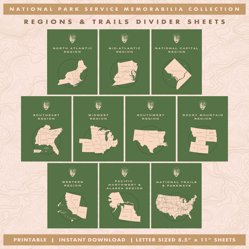 400+ National Parks US National Park Brochure Bundle | NPS Memorabilia ...