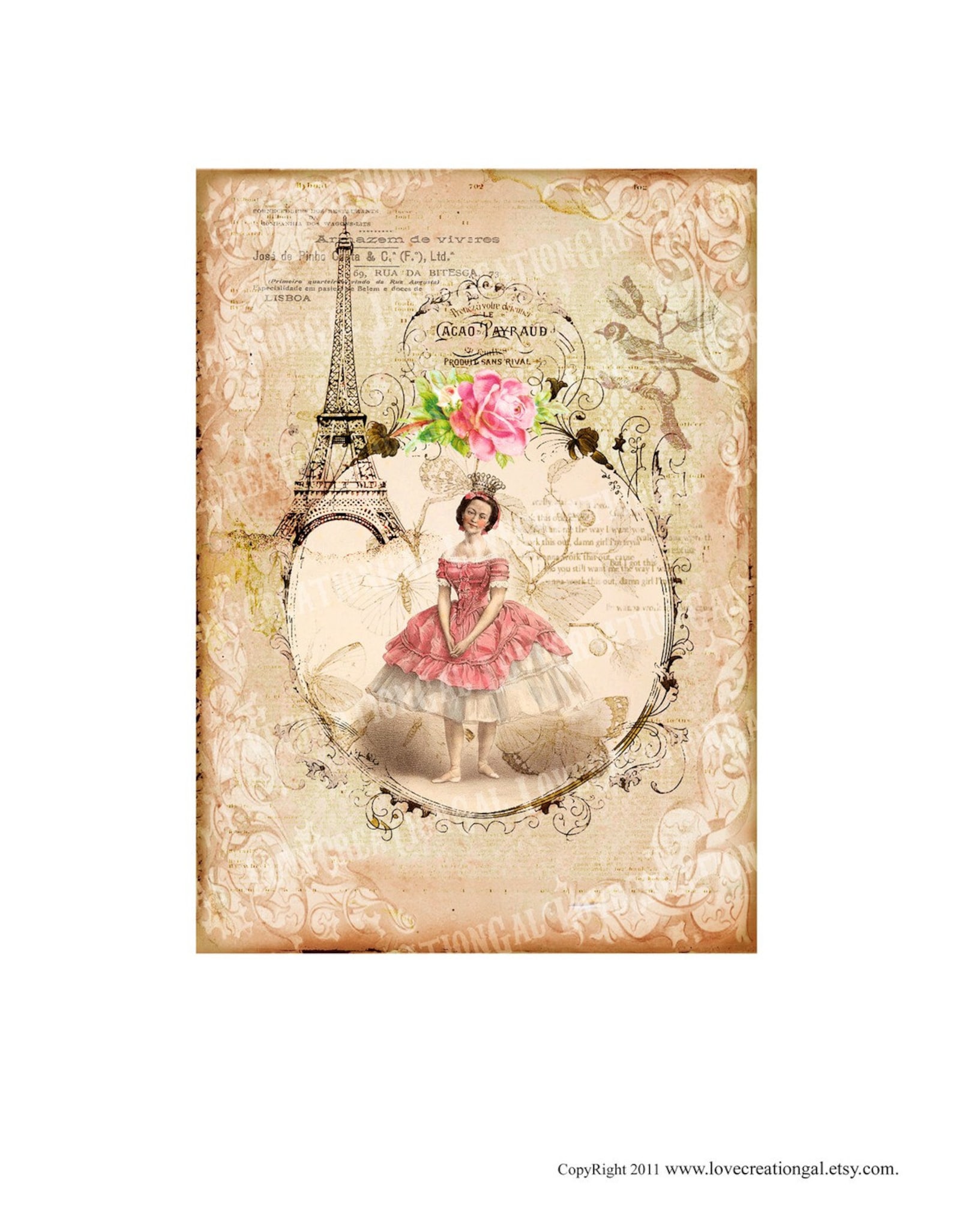 5x7 Printable Art Digital Images Vintage Victorian Marie - Etsy