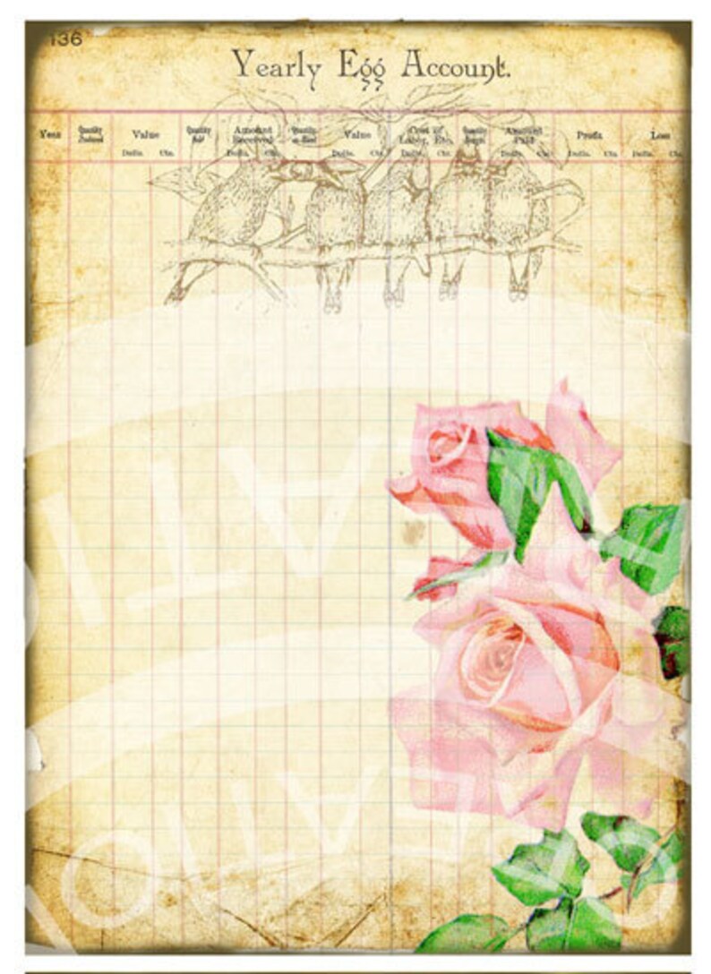 9 Vintage Victorian Flower Rose Frames Postcard Ledge Border - Etsy