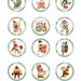 Vintage Circus Boy Girl Animal Owl Celebrate Tea Party Cupcake Cake ...