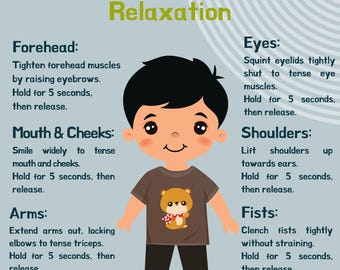 Progressive Muscle Relaxation Coping for Kids – Printable Therapy Tool ...