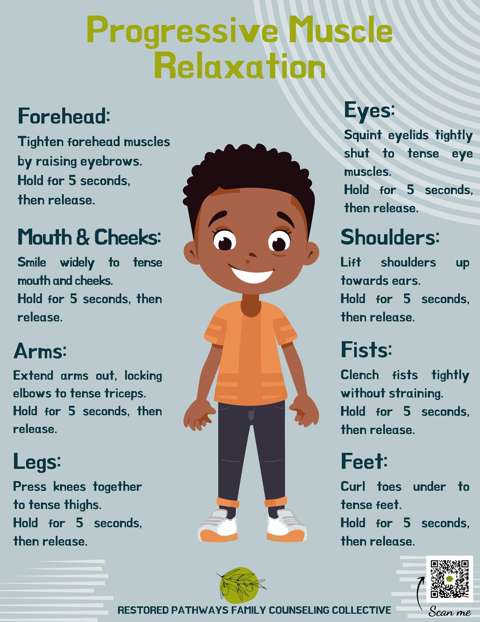 Bundle** Progressive Muscle Relaxation Coping for Kids – 8 Printable ...