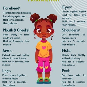 Progressive Muscle Relaxation Coping for Kids – Printable Therapy Tool ...