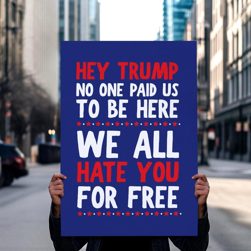 Free Printable Anti Trump Signs - Etsy