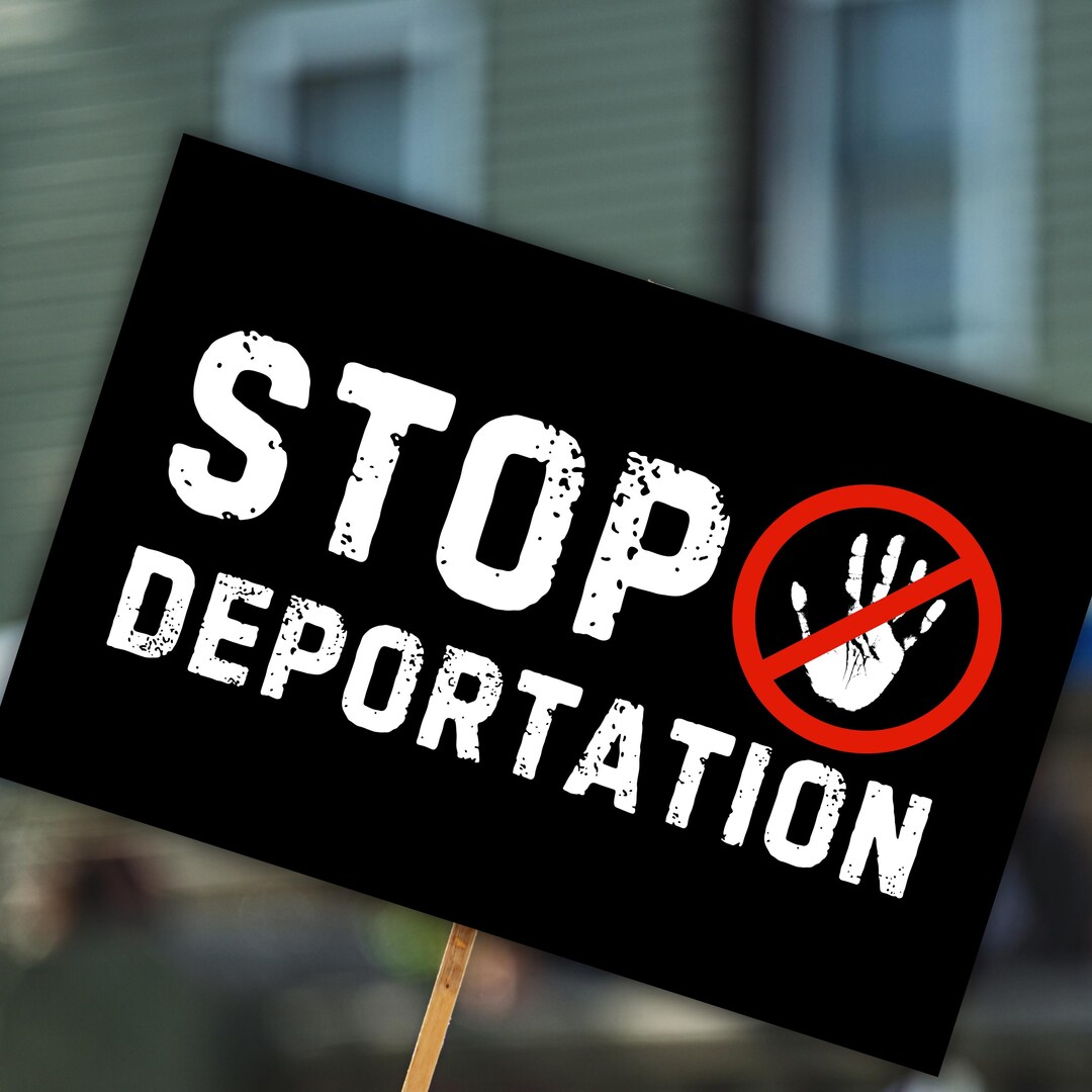 ICE Protest Poster, Stop Deportation, Anti Trump Sign, Printable ...