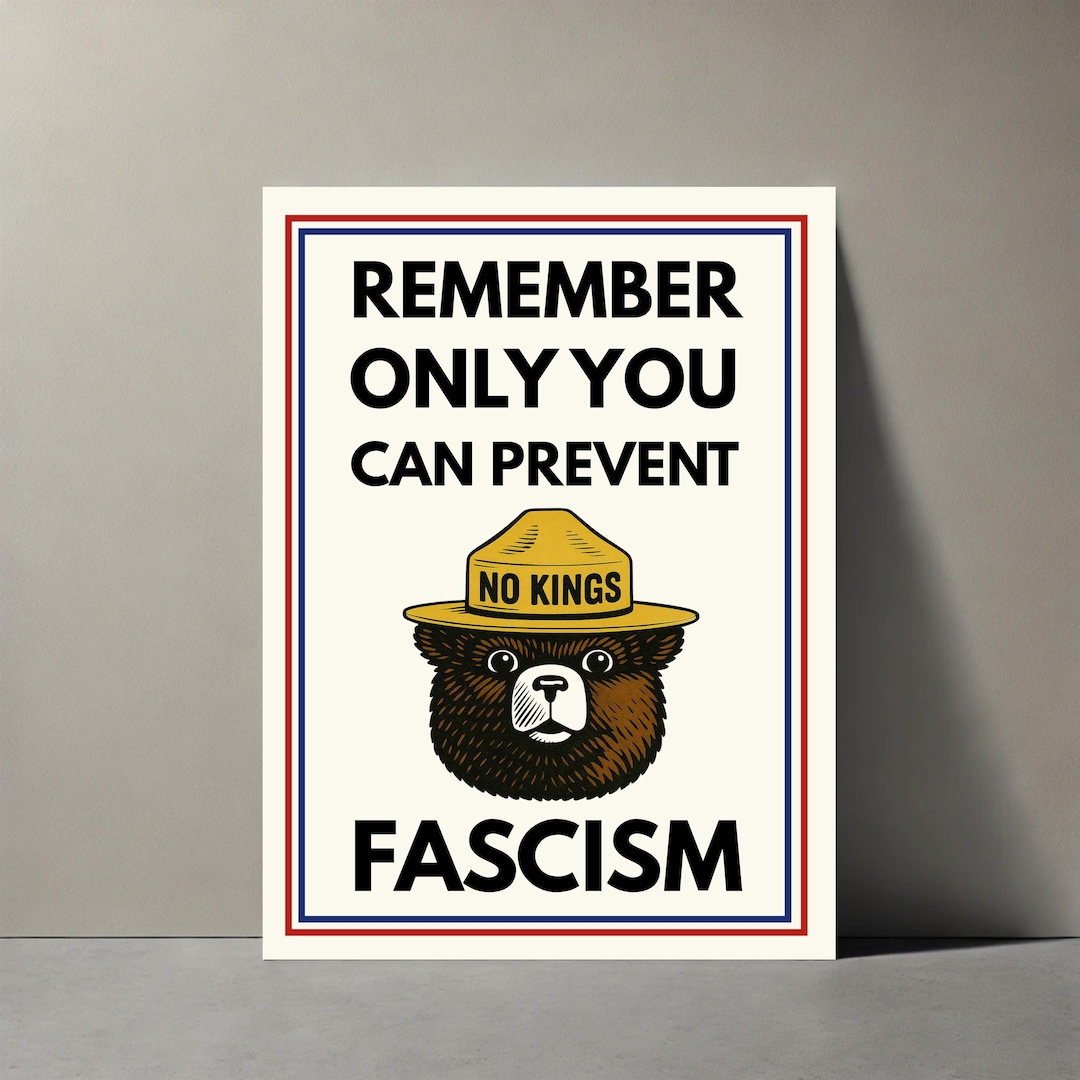 PROTEST Sign Only You Can Prevent Fascism Printable Protest Sign Anti ...