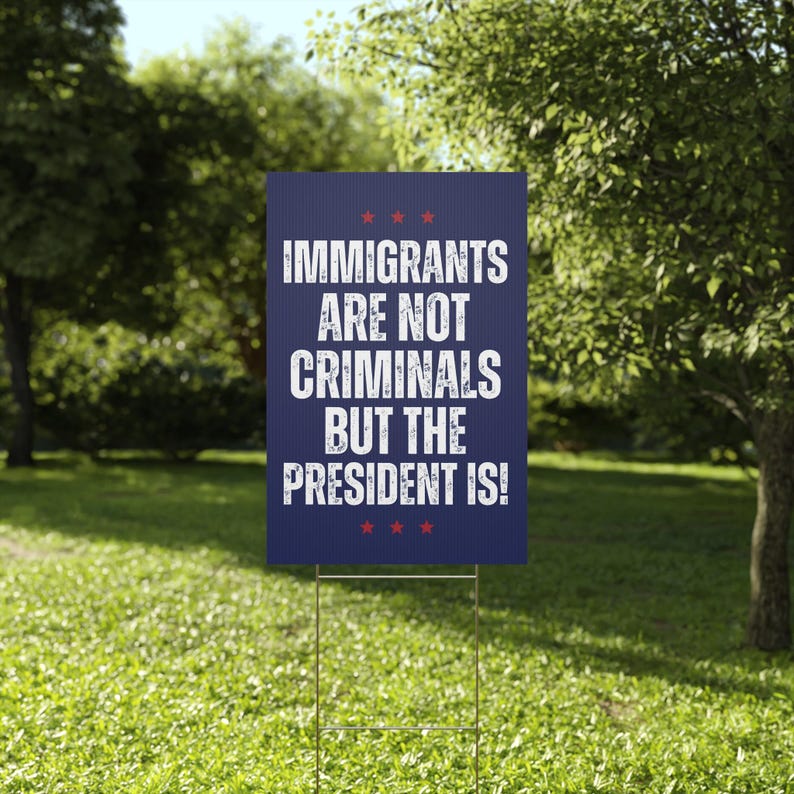 Anti ICE Protest Sign: Immigrants Not Criminals (digital Download) - Etsy