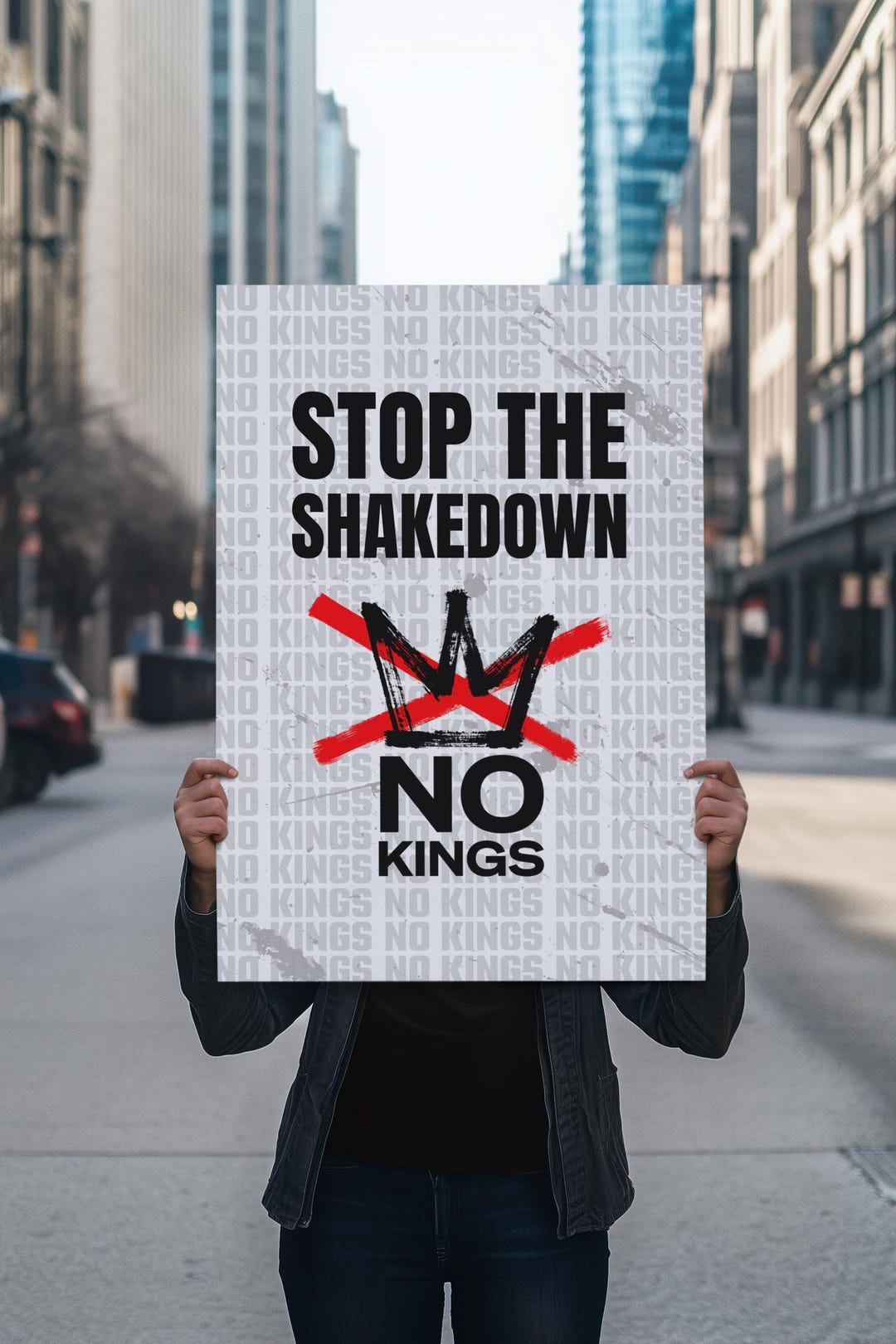 Stop the Shakedown No Kings Sign for Protest, Anti Trump Yard Sign ...