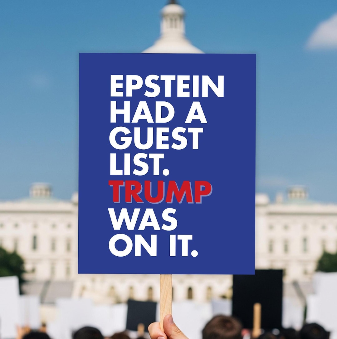 Anti Trump Protest Sign: Printable Political Rally Poster (digital ...