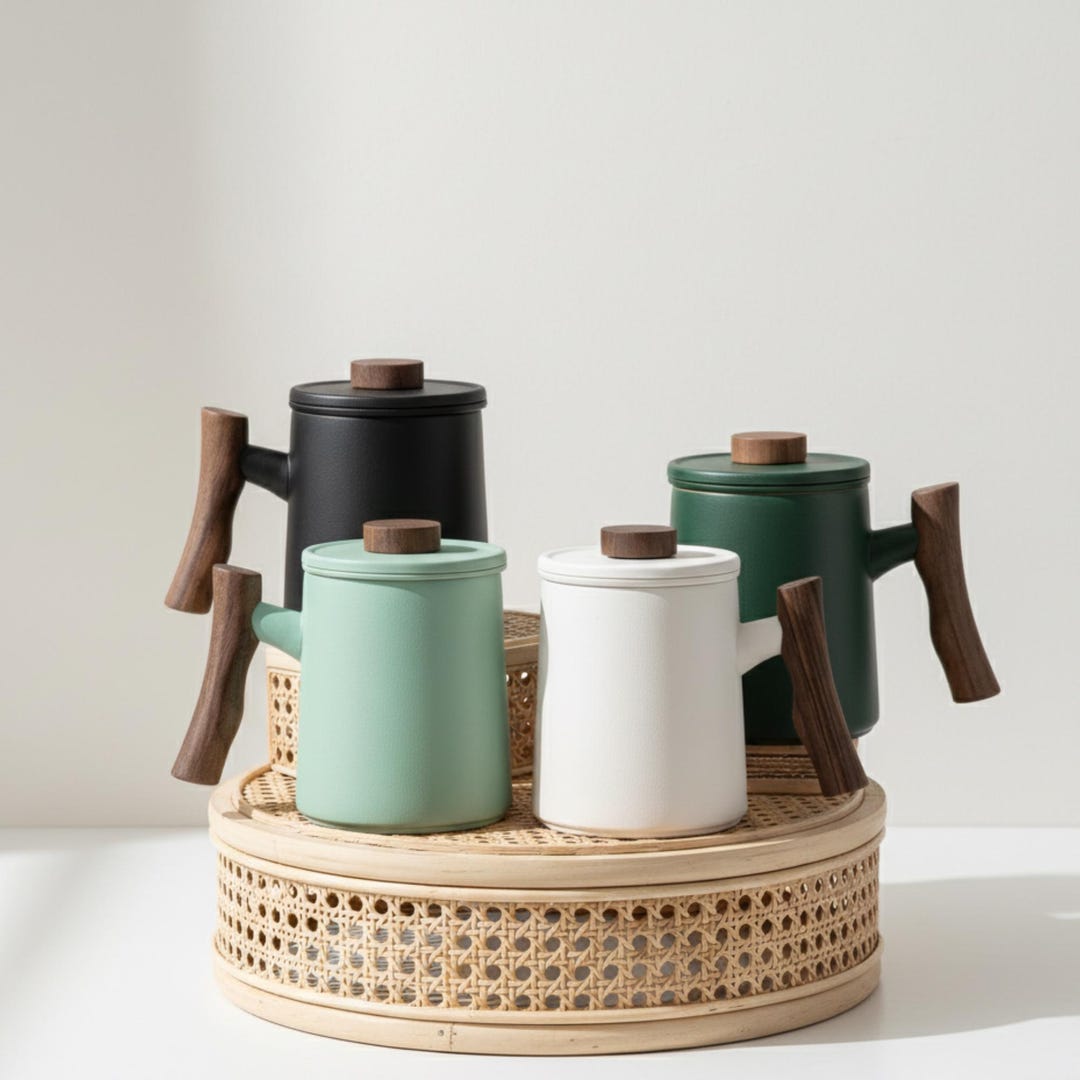 Minimalist Sage Green Coffee Kettle | Scandinavian Gooseneck Kettle - Etsy