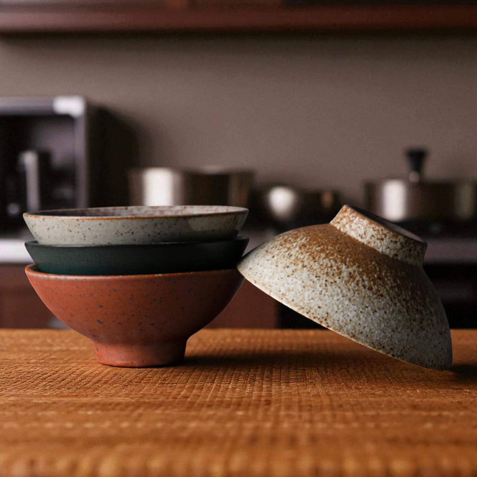 Japanese Ceramic Bowls I Rustic Soup Bowl I Stoneware for Rice, Snacks ...