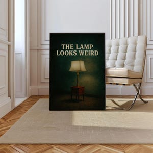 The Lamp Looks Weird – Surreal Vaporwave Digital Poster | Liminal Space ...
