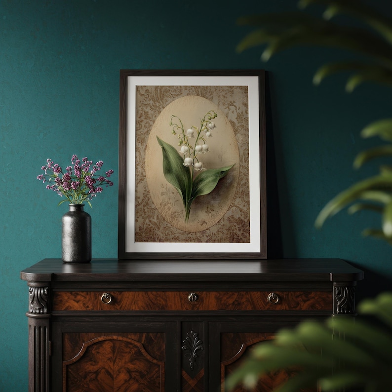 Vintage Lily of the Valley Botanical Print Victorian Floral Art May ...