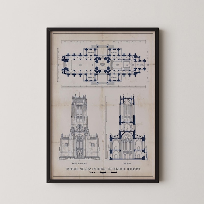 Liverpool Cathedral Print - Etsy