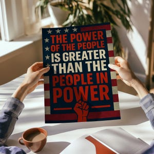 Protest Poster – Power of the People Sign – Digital Download Wall Art ...