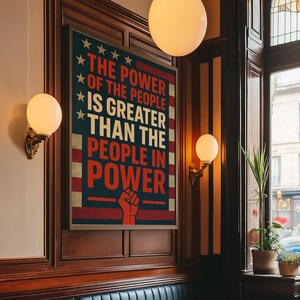 Protest Poster – Power of the People Sign – Digital Download Wall Art ...