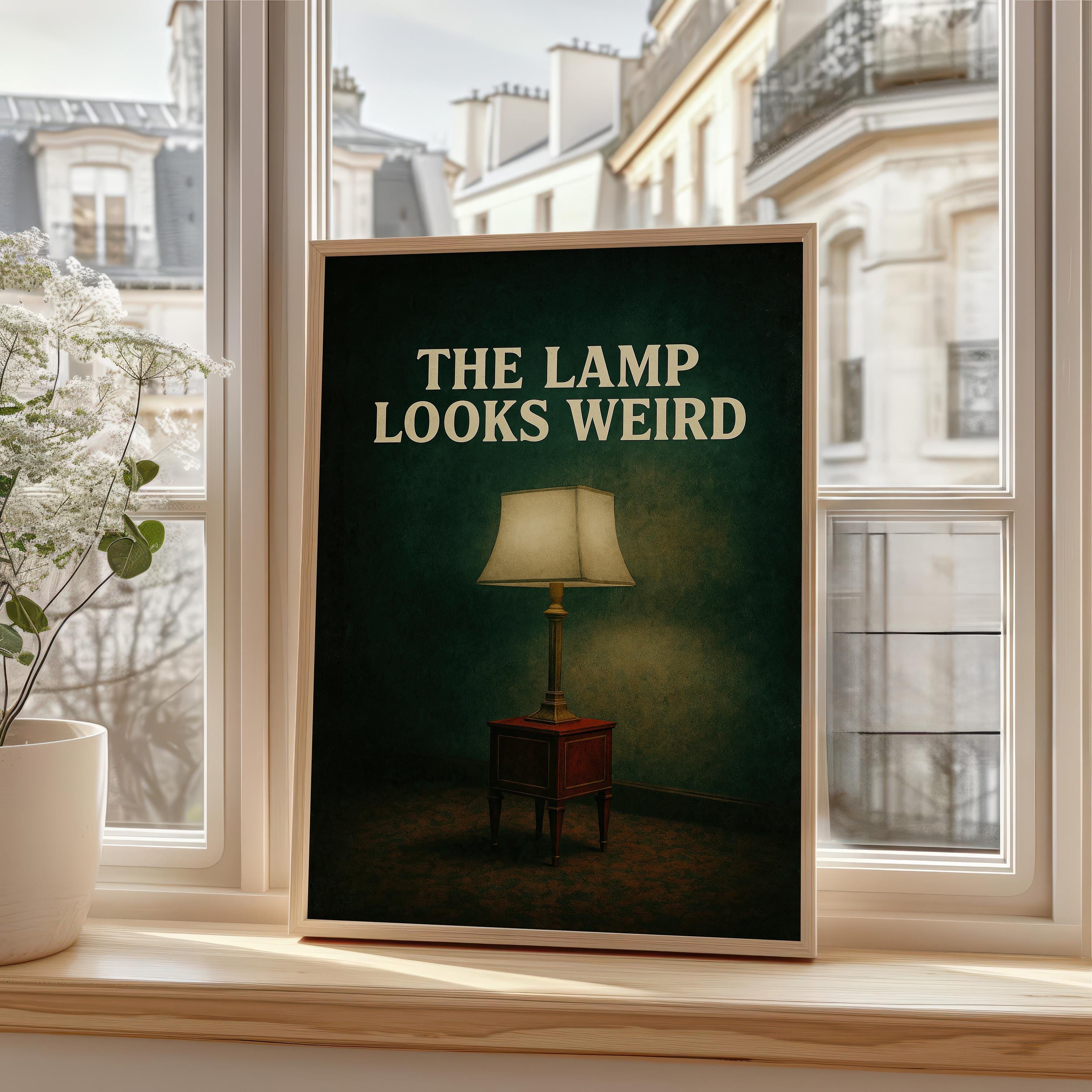 The Lamp Looks Weird – Surreal Vaporwave Digital Poster | Liminal Space ...