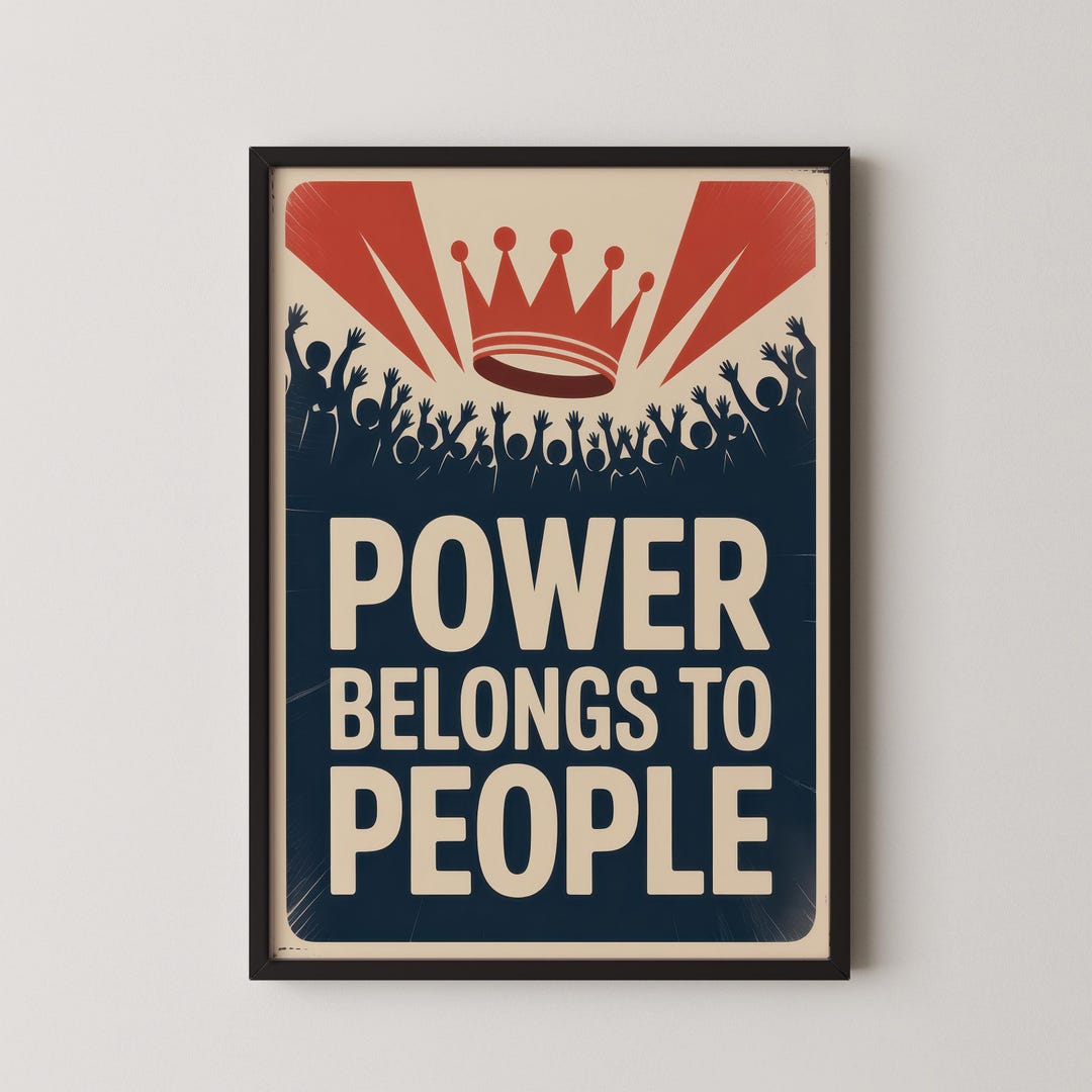 Reject Kings: Power Belongs to People Digital Art Print - Etsy