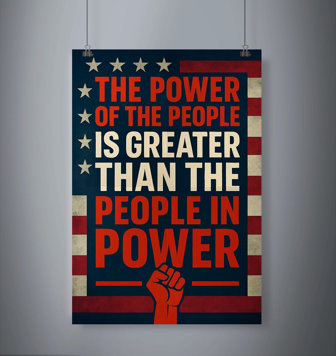 Protest Poster – Power of the People Sign – Digital Download Wall Art ...