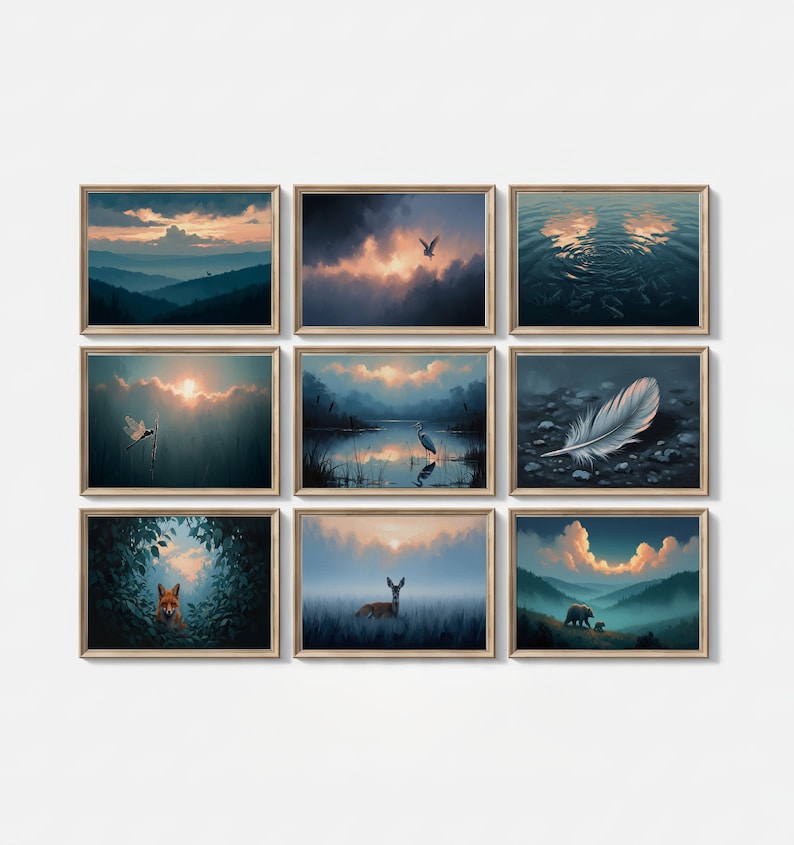 Frame TV Art Set Wildlife Nature Digital Download 16:9 Ratio TV ...