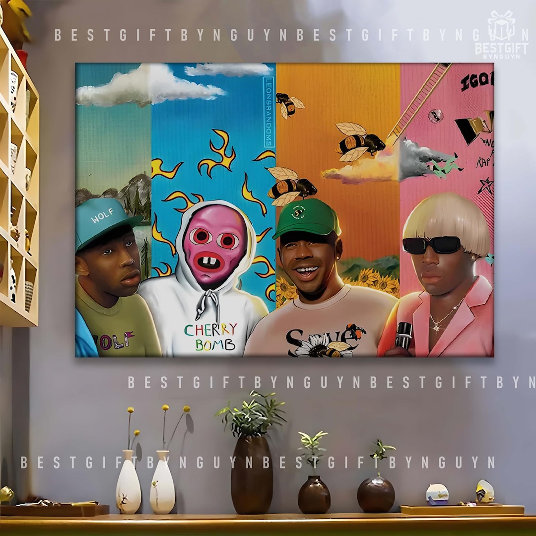 Evolution of Tyler the Creator Canvas Print – Hip Hop Wall Art, Rap ...