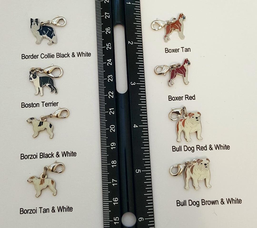Dog Breed Enamel Color Charms - Etsy