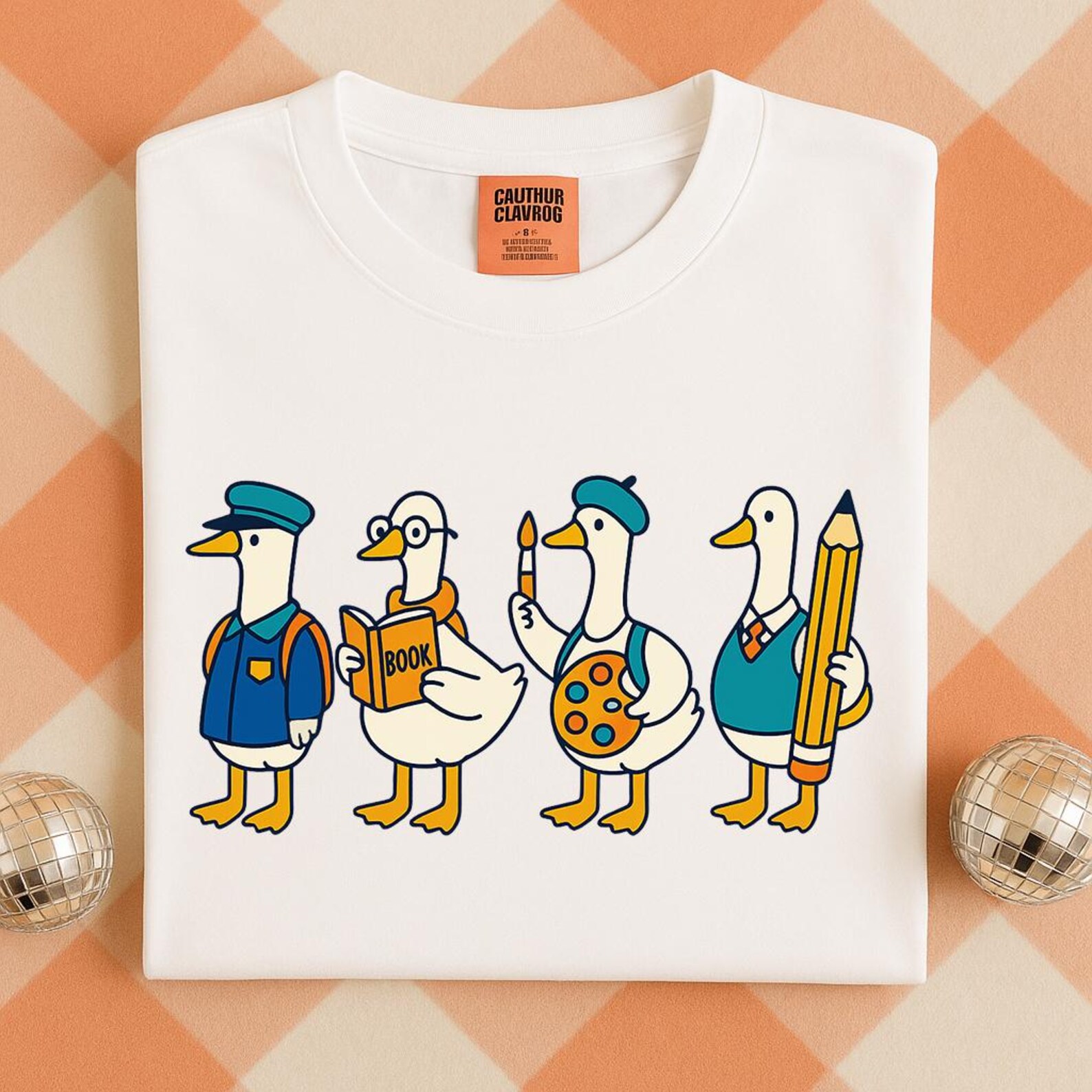 Cute Duck PNG Bundle, Digital Download Clipart, Teacher Student Artist ...
