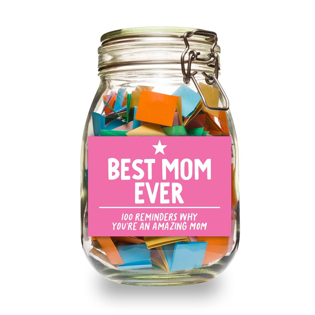 Best Mom Ever Jar || Gift for Mom || Printable Affirmation Jar || Read ...