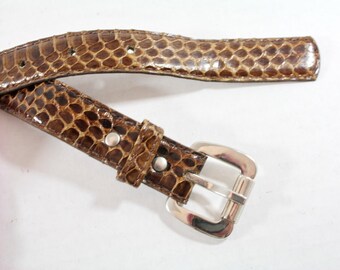 Snake skin belt | Etsy