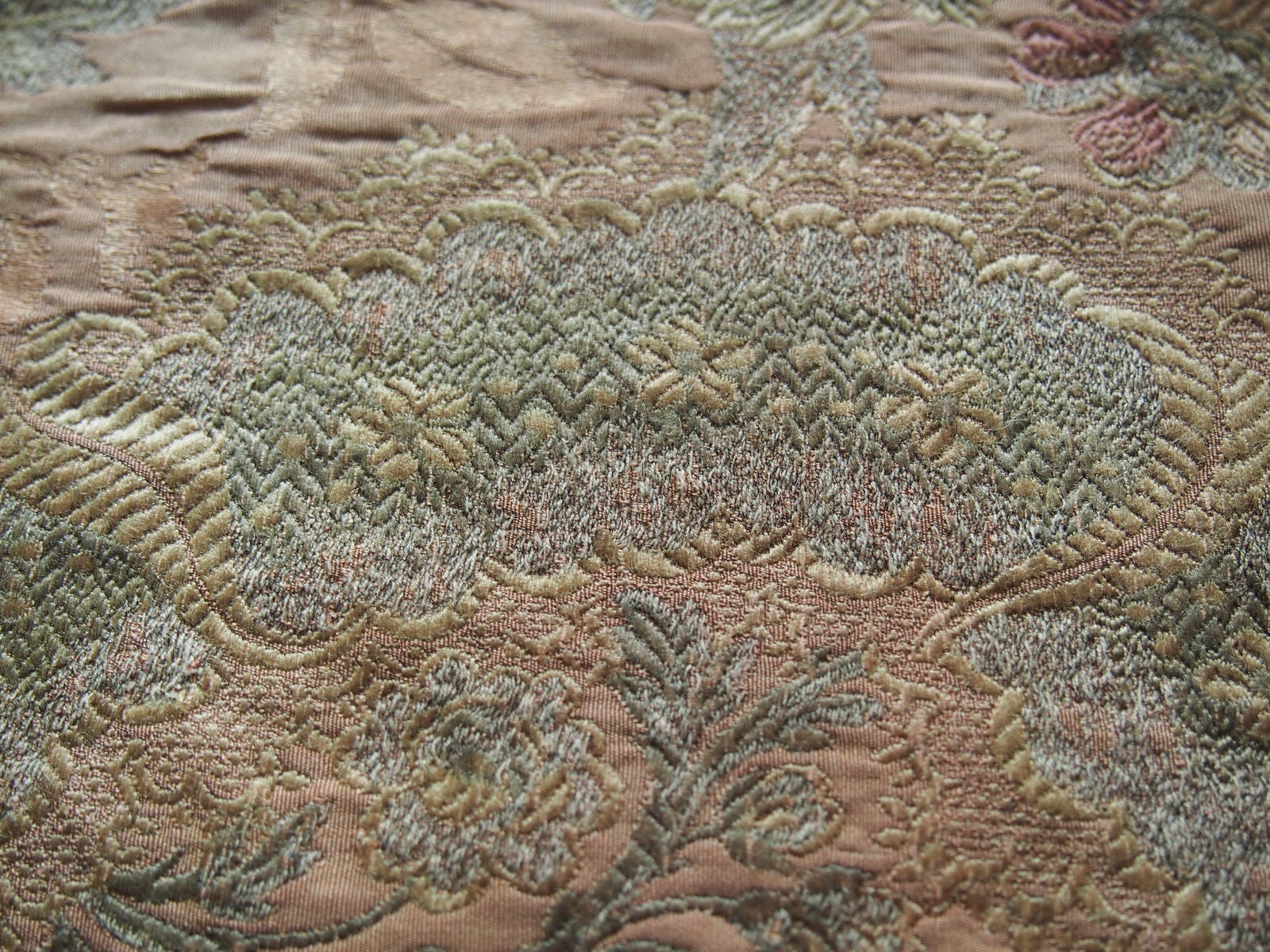 Antique Brocade Tapestry Table Mat Centerpiece Brocade 1800s | Etsy