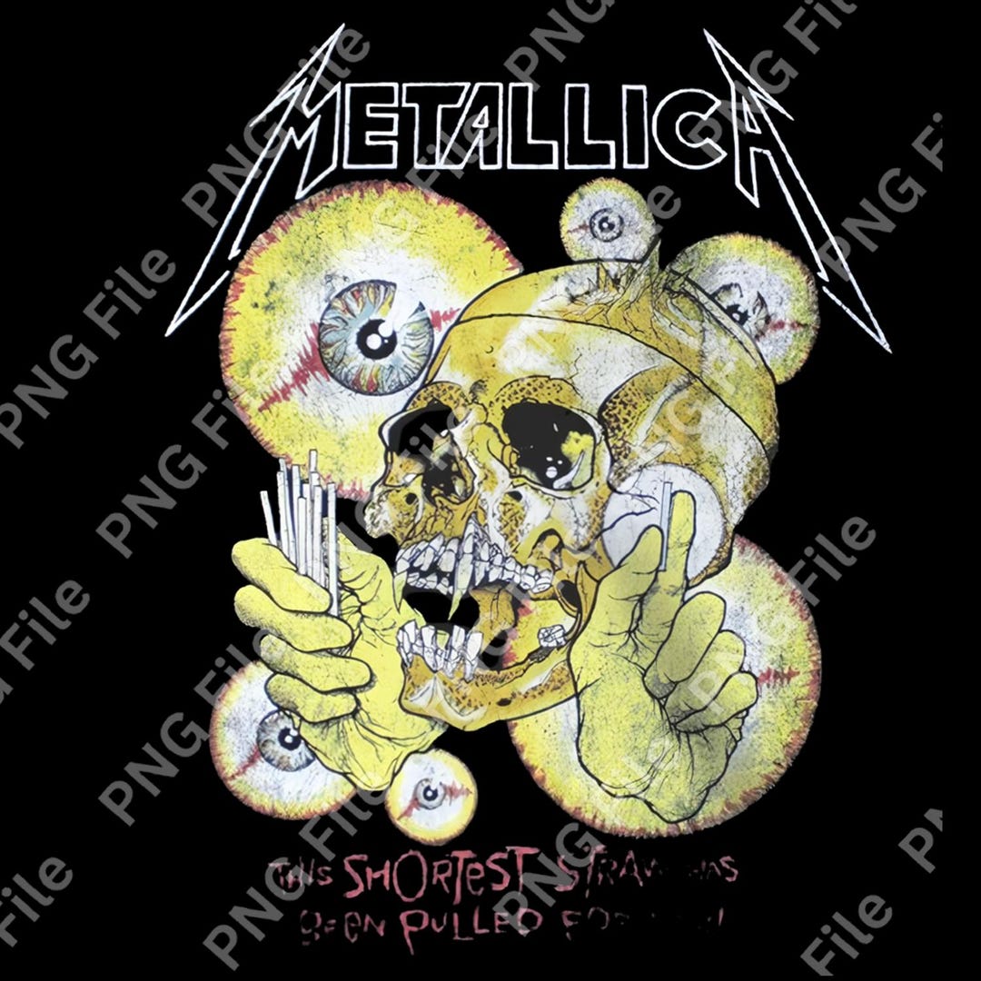 Metallica Werewolf PNG Digital Download, Heavy Metal Rock Band Design ...
