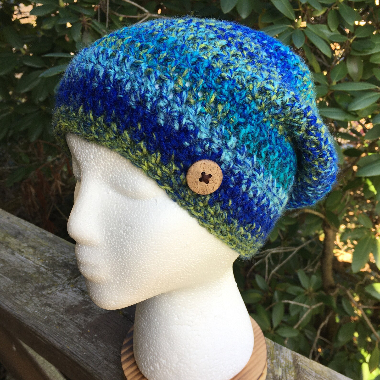 CROCHET SLOUCHY BEANIE Hippie Slouchy Beanie Hippie Hat - Etsy