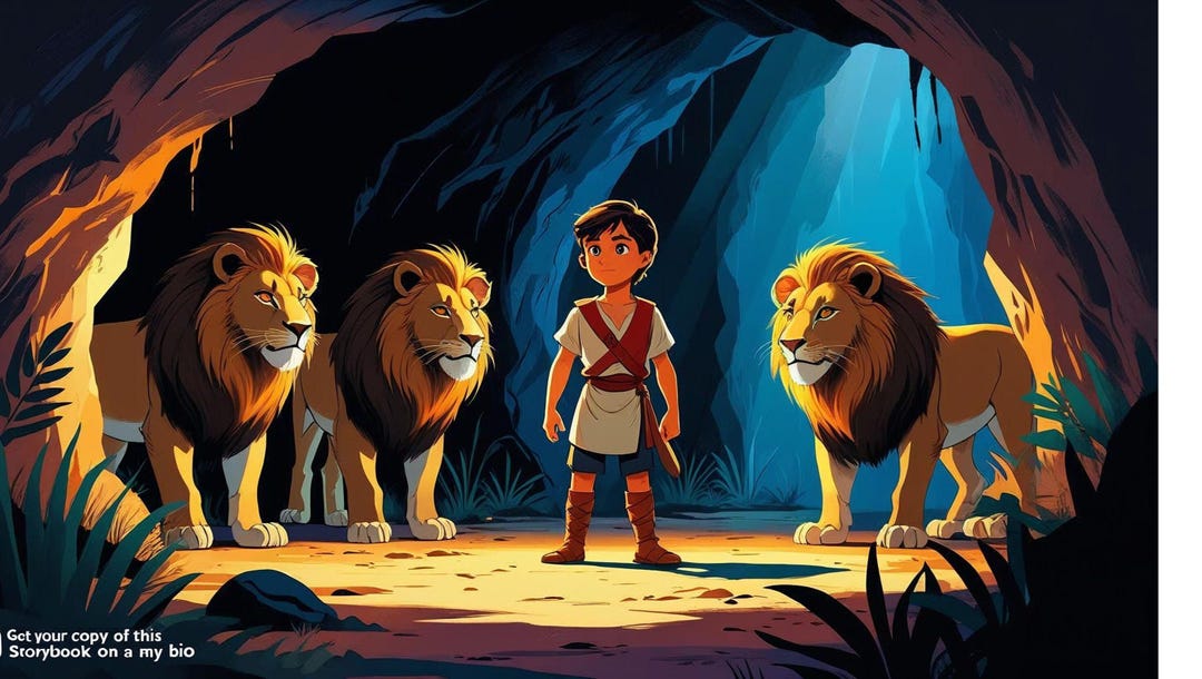 Brave Daniel and the Lion's Den - Etsy