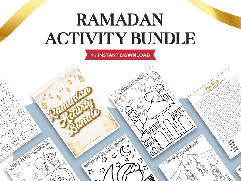 Ramadan Printable Activity Pack for Muslim Kids — Coloring Pages ...