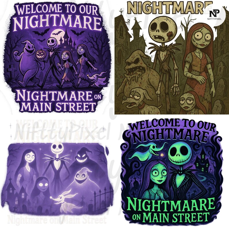 Nightmare Characters Png Bundle, 20 PNG Welcome to Our Nightmare ...