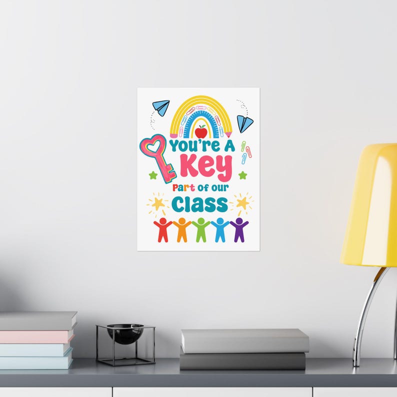 Colorful Classroom Poster, Motivational Wall Art, Teacher Appreciation ...