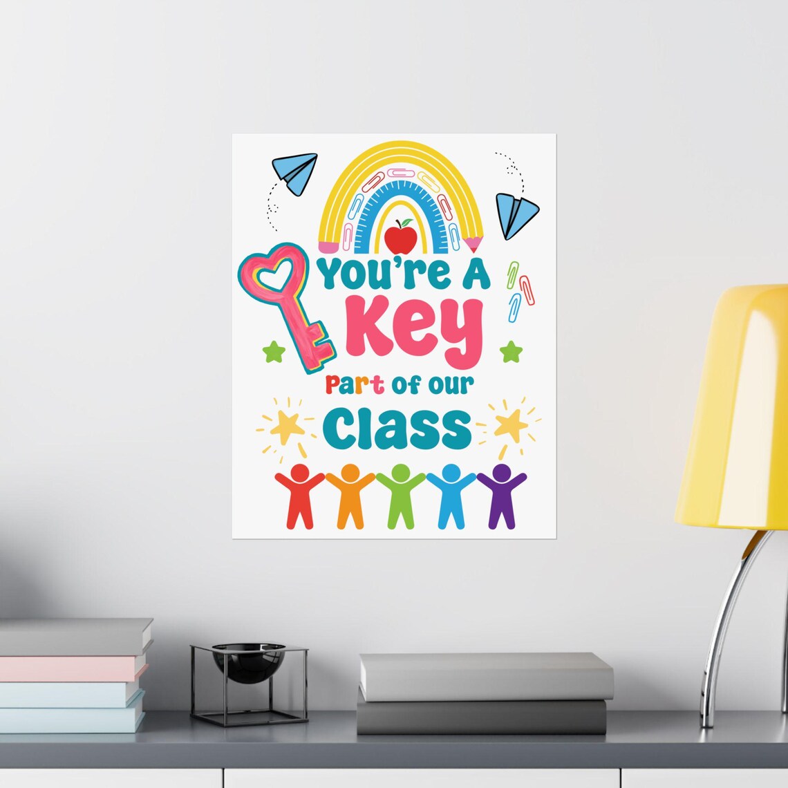 Colorful Classroom Poster, Motivational Teacher Gift - Etsy
