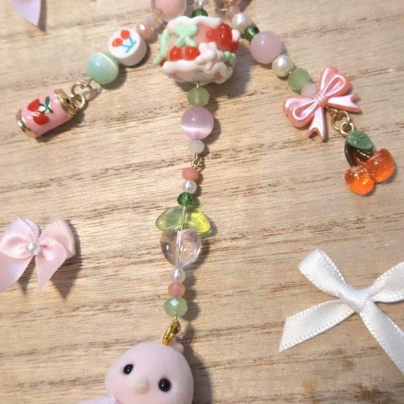 Calico Critter Keychain Cherry - Etsy